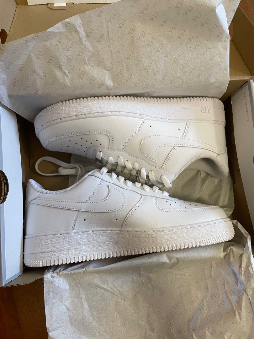 Nike Air Force 1 Triple White, Men's Fashion, Footwear, Sneakers on ...