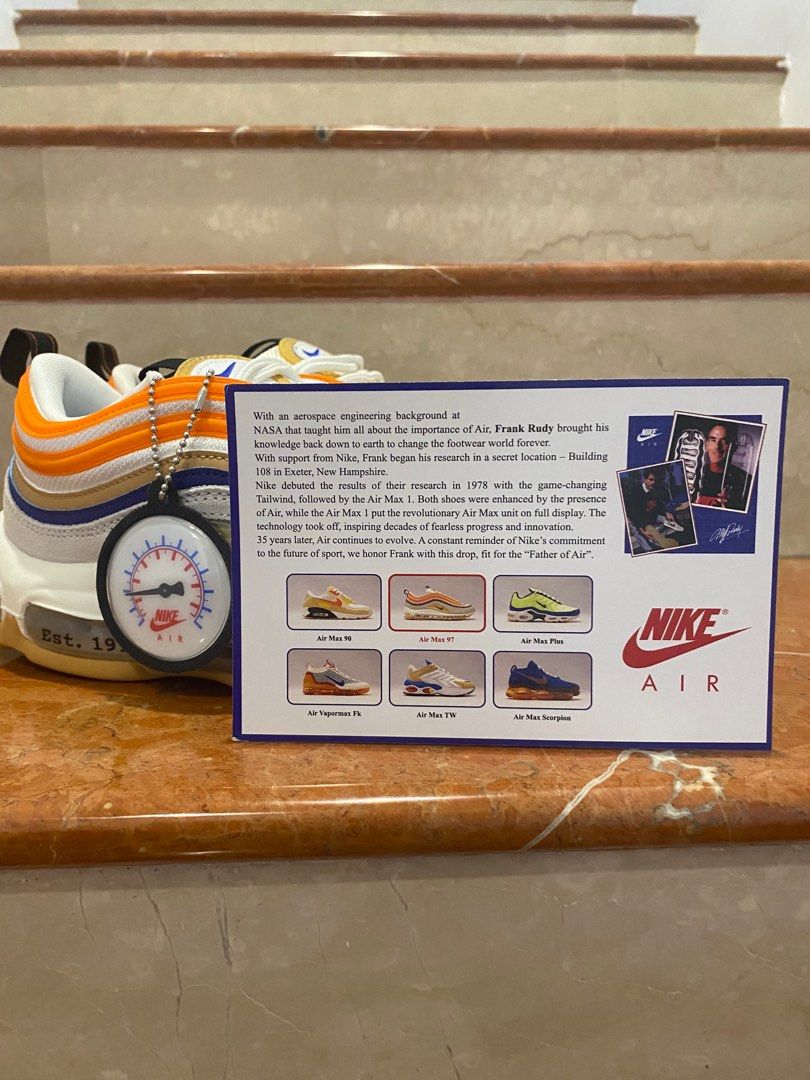 Nike Air Max 97 NASA Frank Rudy, Men's Fashion, Footwear, Sneakers on Carousell