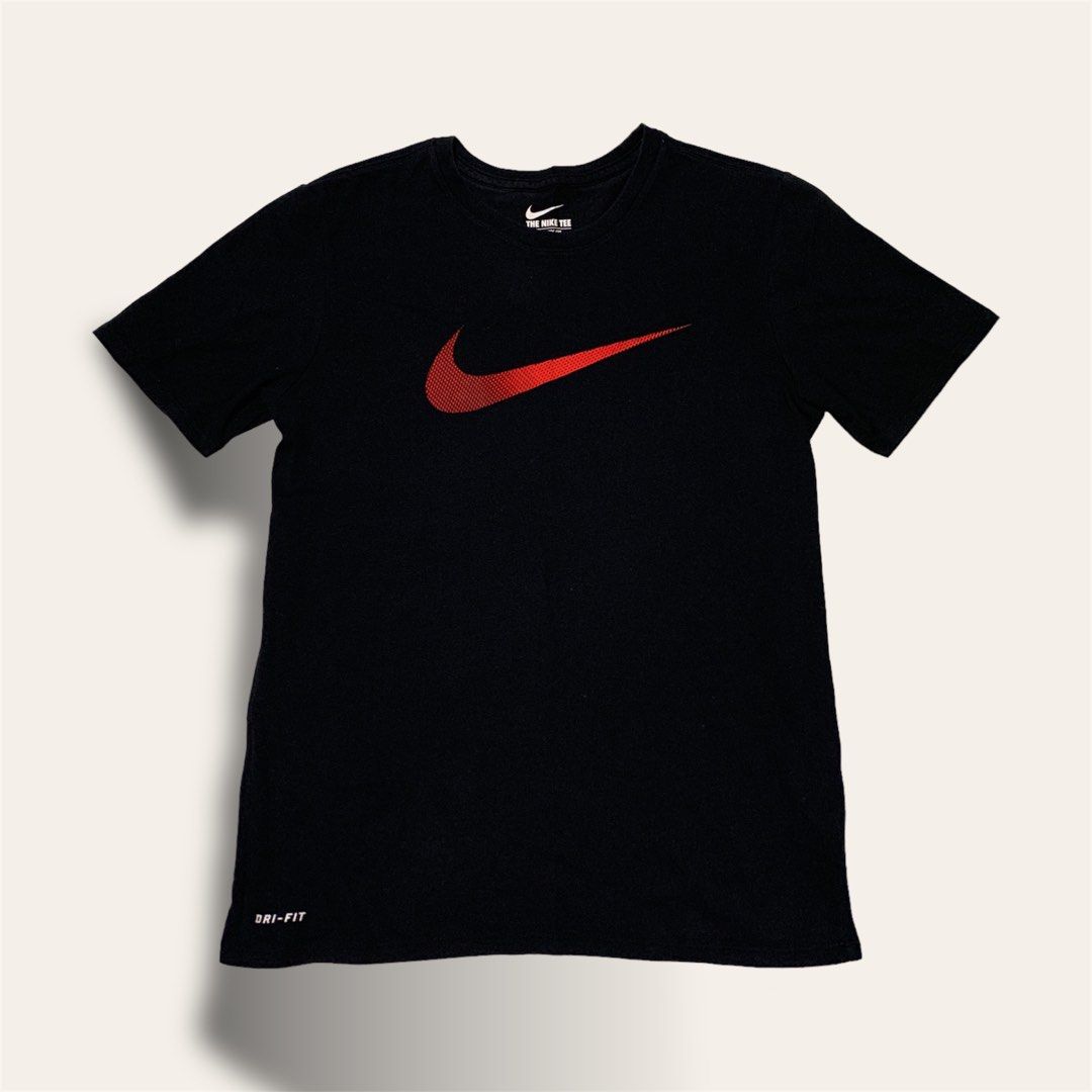 NIKE Red Swoosh Dri-Fit, Men's Fashion, Tops & Sets, Tshirts & Polo ...