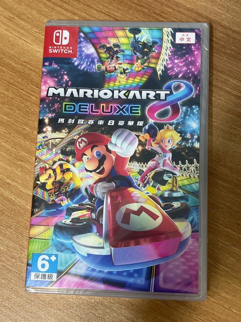全新原封現貨Nintendo 任天堂 Switch大電版 連全新Mario kart 8 電池持續時間加長版遊戲主機 紅藍色 HAD-S ...