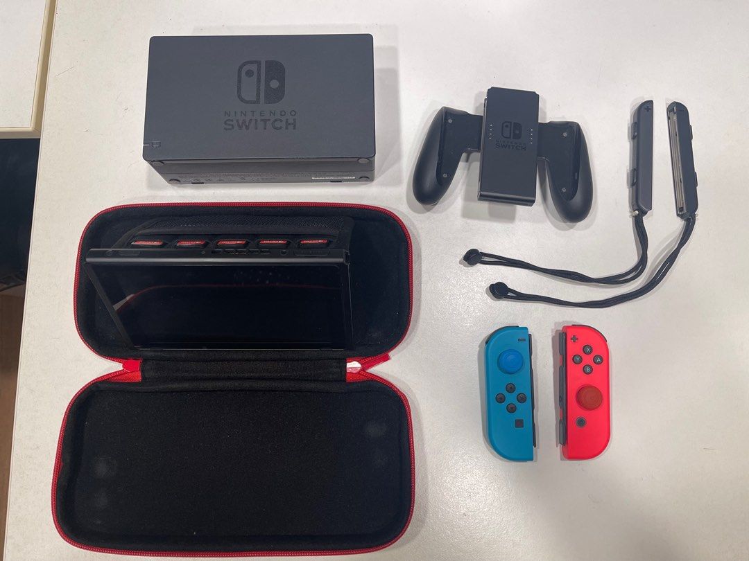 (RARE) Nintendo Switch Gen1 with upgraded *Hall effect* controllers ...