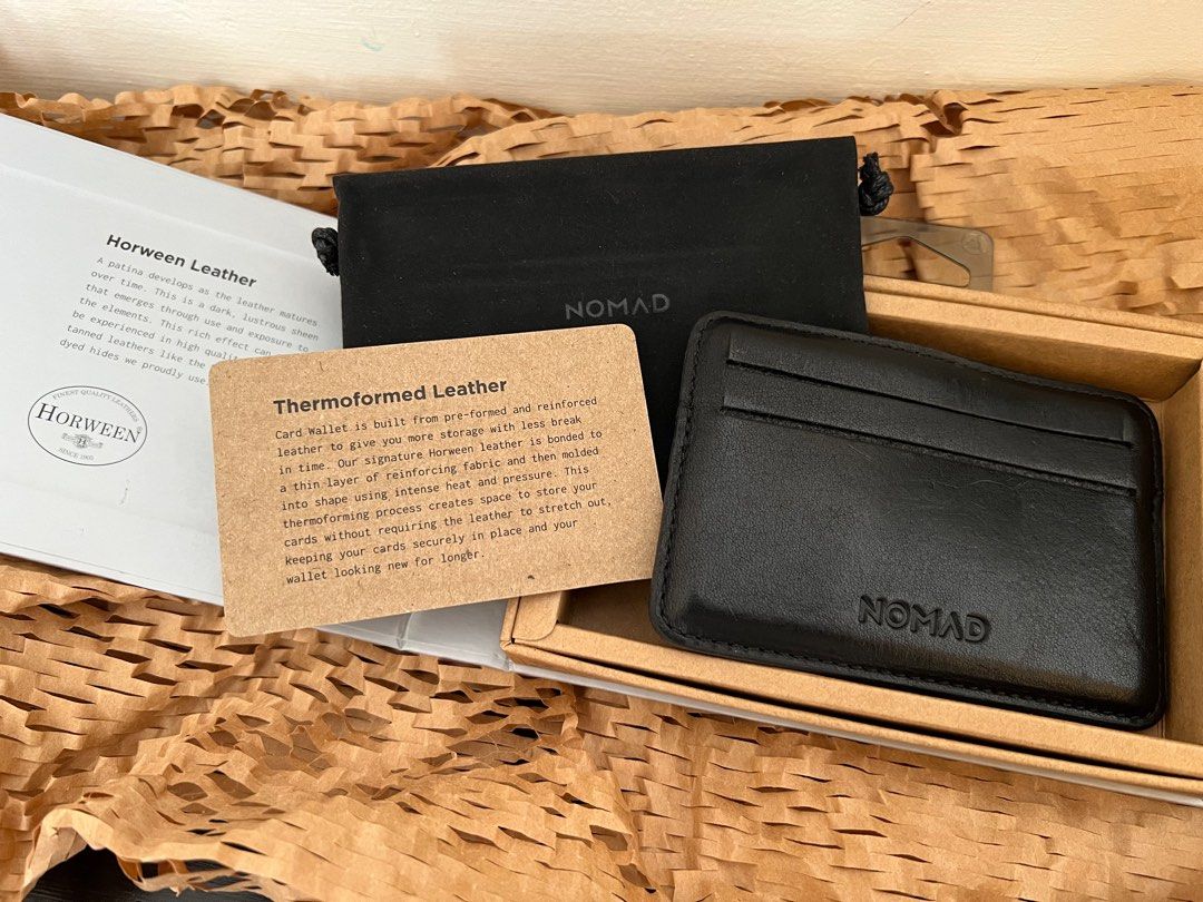 Nomad Horween Leather Card Wallet, Men's Fashion, Watches & Accessories ...