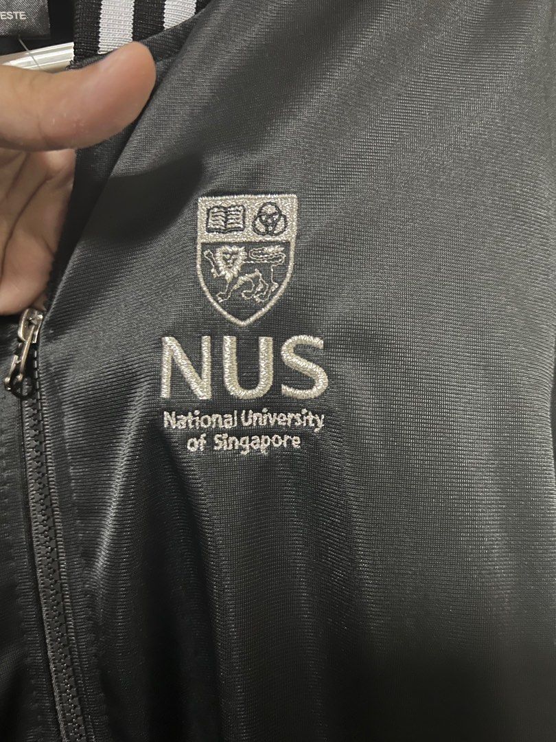 NUS Black varsity jacket, Women's Fashion, Coats, Jackets and Outerwear ...
