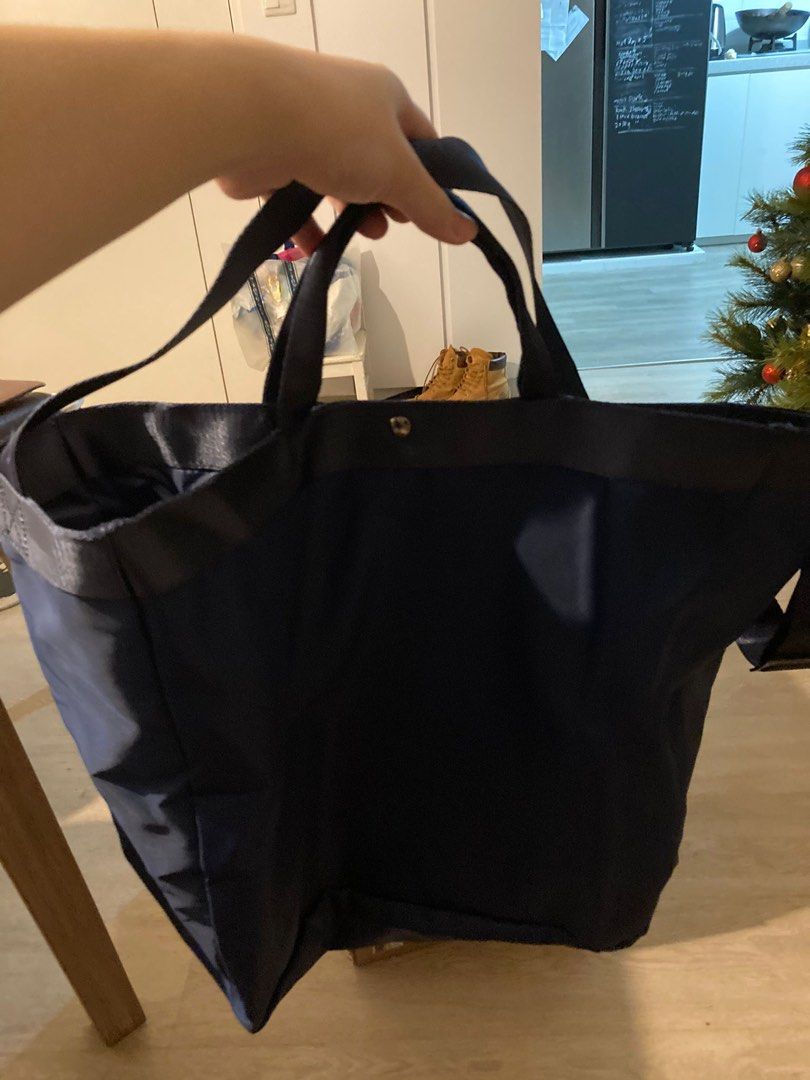 Nylon Sling/Tote Bag in Navy, Women's Fashion, Bags & Wallets, Cross ...