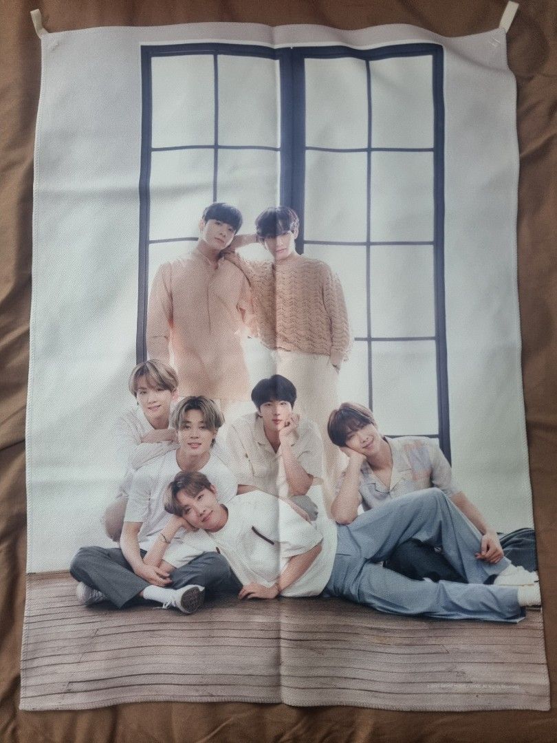 Official BTS Army Membership Merch Pack 1 Fabric Poster with Clear Tube ...