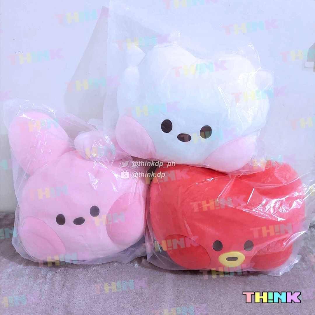 ON HAND BT21 Minini Big Head / Face Cushion ( bts rj tata cooky pillow ...