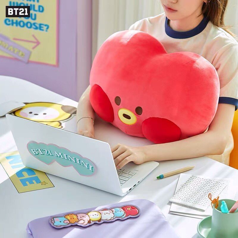 ON HAND BT21 Minini Big Head / Face Cushion ( bts rj tata cooky pillow ...
