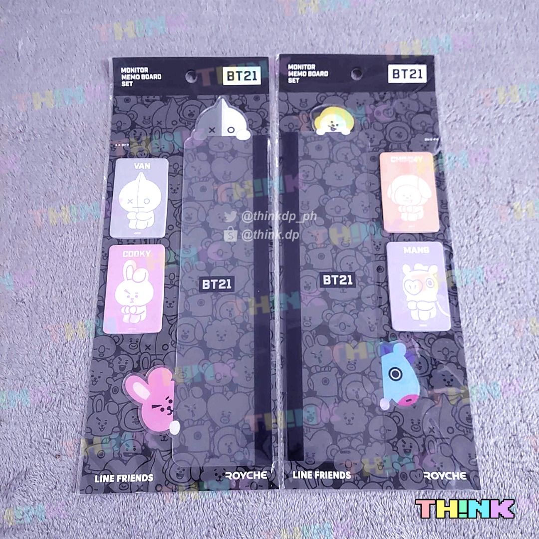 ON HAND BT21 Monitor Memo Board ( bts cooky chimmy mang van ), Hobbies & Toys, Memorabilia ...