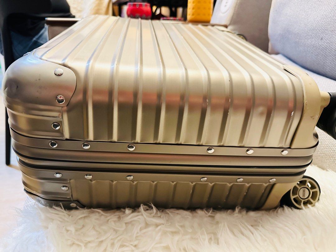 Original RIMOWA Titanium Topas Cabin Luggage, Luxury, Bags & Wallets on ...