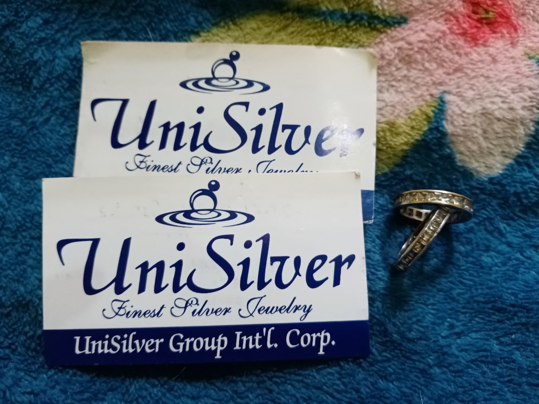 Original UNI SILVER Ring B1 T1, Women's Fashion, Jewelry & Organizers ...