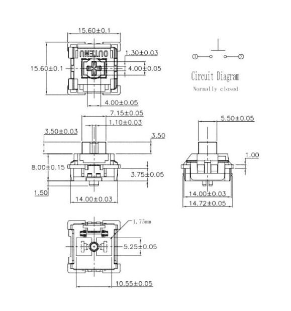 Outemu LOW PROFILE BROWN switch, Computers & Tech, Parts & Accessories ...