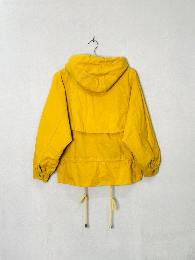 Oversized Yellow Denim Jacket, Women's Fashion, Coats, Jackets and ...
