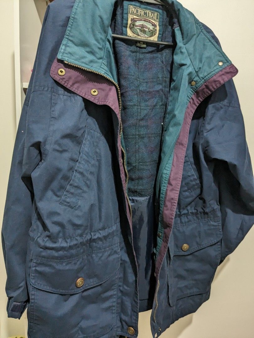 Pacific Trail Navy Blue Parka, Women's Fashion, Coats, Jackets and ...