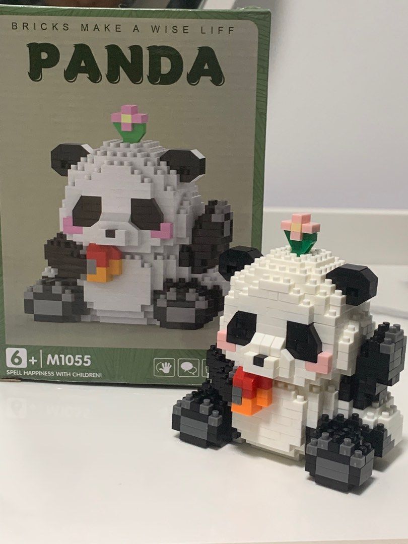 Panda Lego bricks, Hobbies & Toys, Toys & Games on Carousell