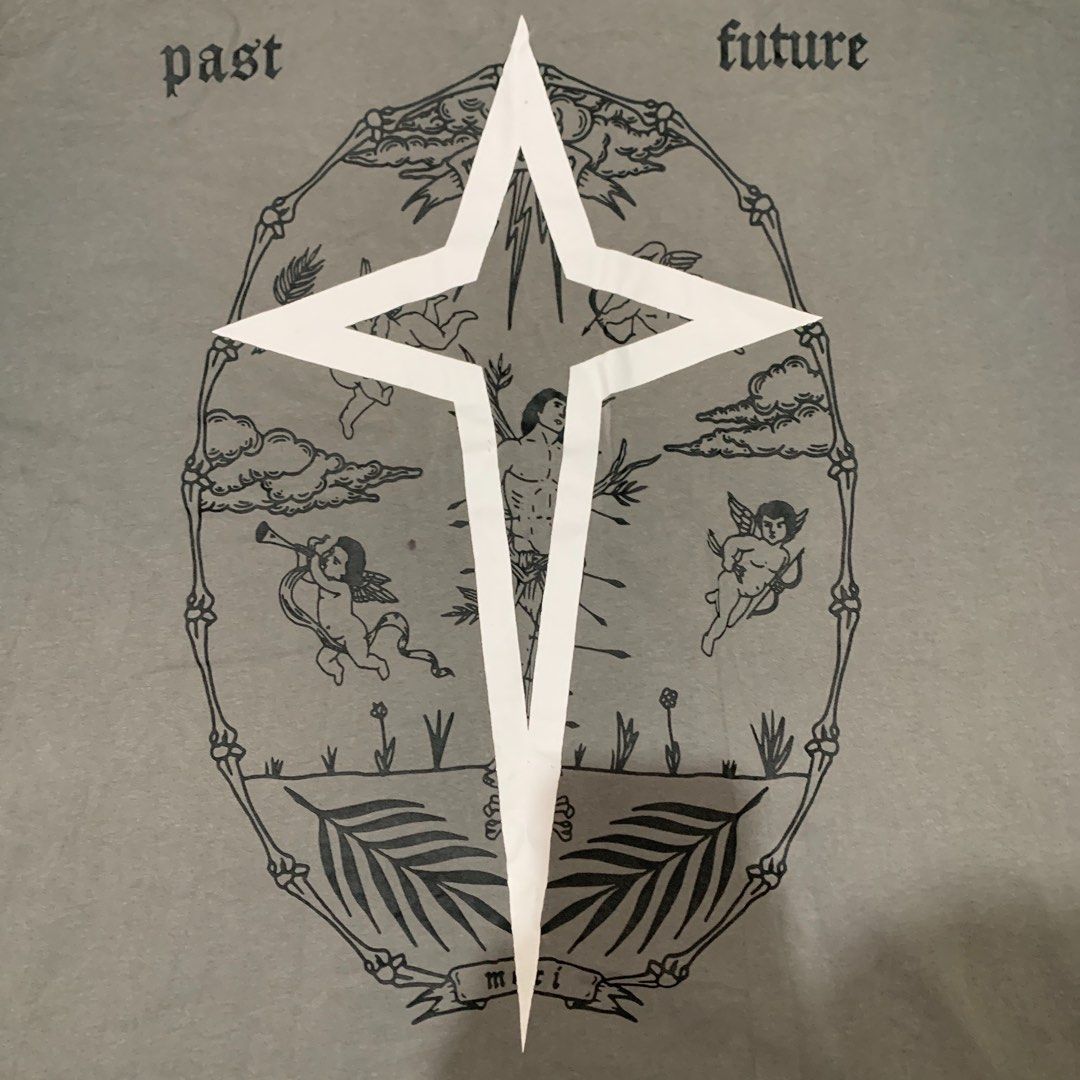 Past Future Fade Design Graphic Shirt Aesthetic Angels, Men's Fashion ...