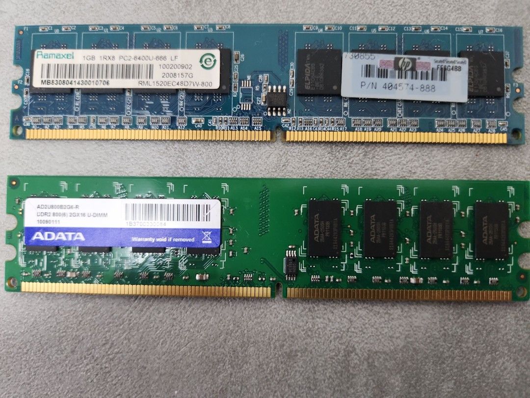 PC DDR2 RAM 1GB（1條）, 電腦＆科技, 桌上電腦 - Carousell