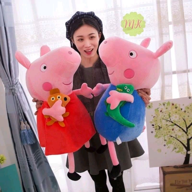 PEPPA PIG STUFF PLUSH TOYS SIZE:60cm, Hobbies & Toys, Toys & Games on ...
