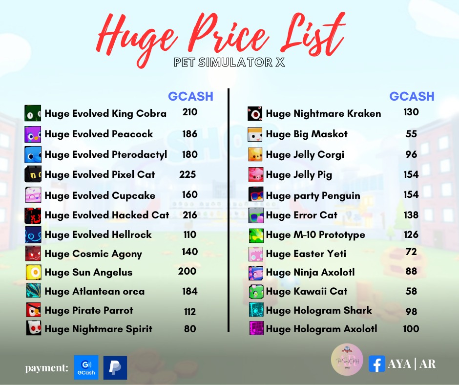 Pet simulator x (psx) huge pets | BIG SALE!!!, Video Gaming, Gaming ...