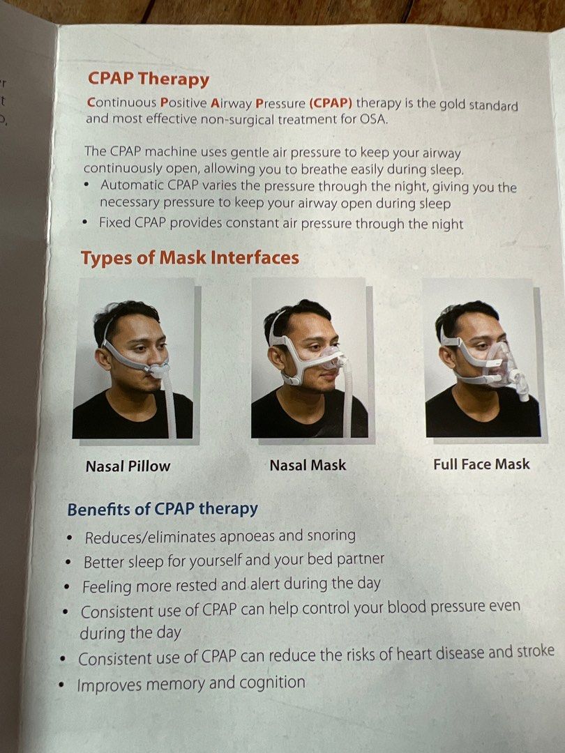 Philip and Resmed mask for CPAP, Health & Nutrition, Medical Supplies ...