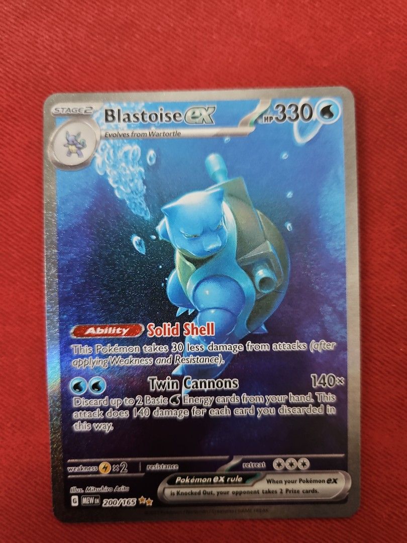 blastoise ex 009 165