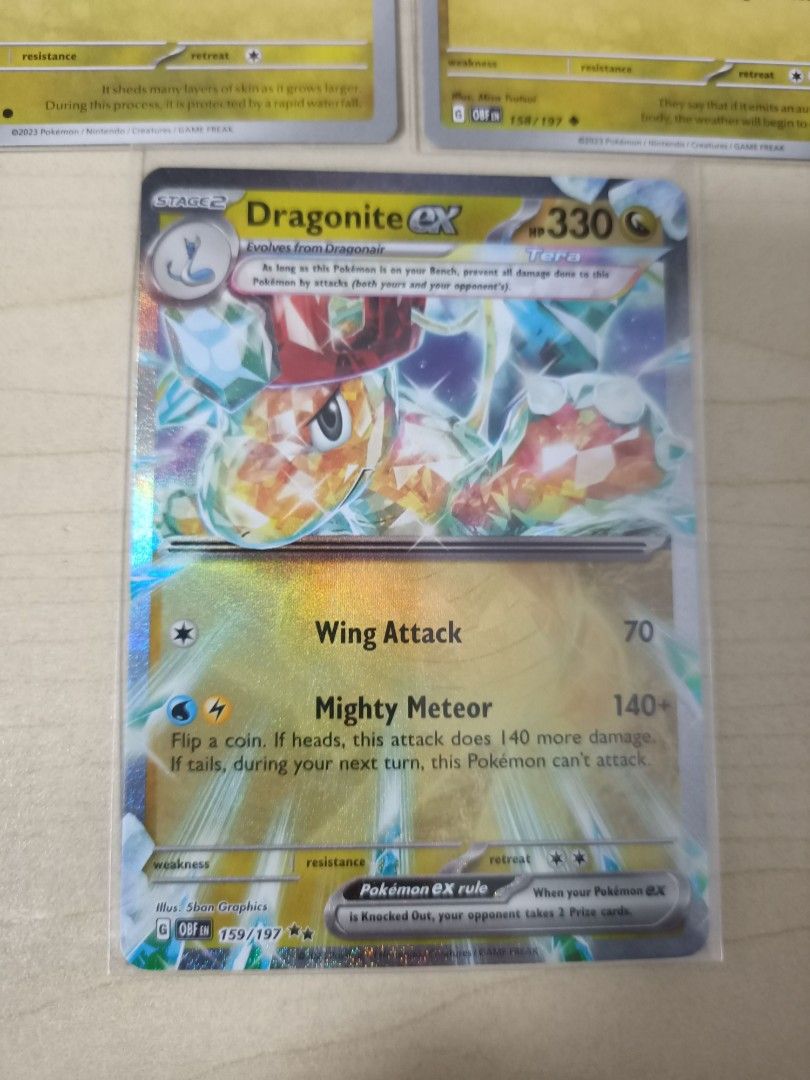 Pokemon Cards - Dragonite ex 159/197 - Ultra Rare - Scarlet and Violet ...