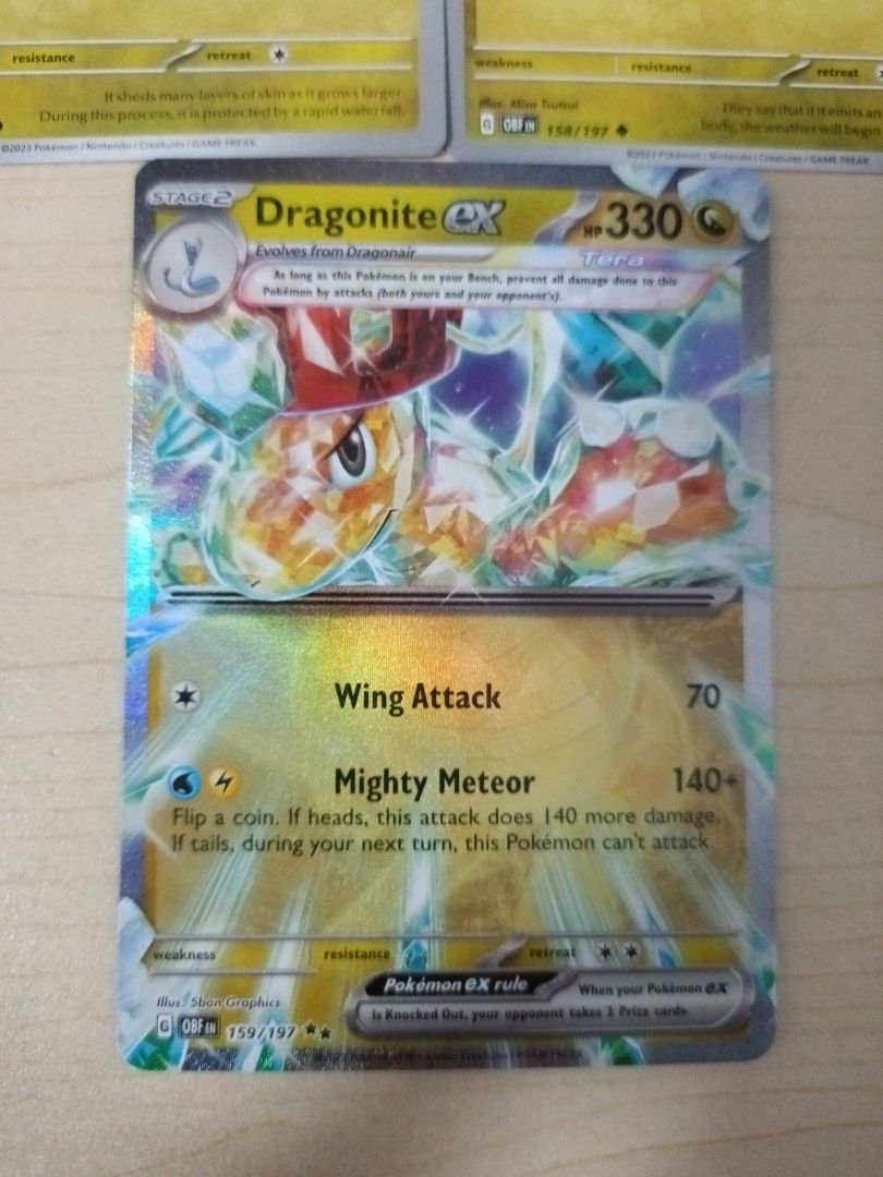 Pokemon Cards - Dragonite ex 159/197 - Ultra Rare - Scarlet and Violet ...