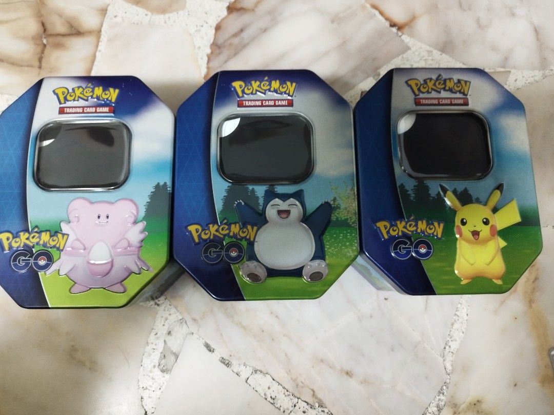 Pokemon GO Tins (empty), Hobbies & Toys, Toys & Games on Carousell