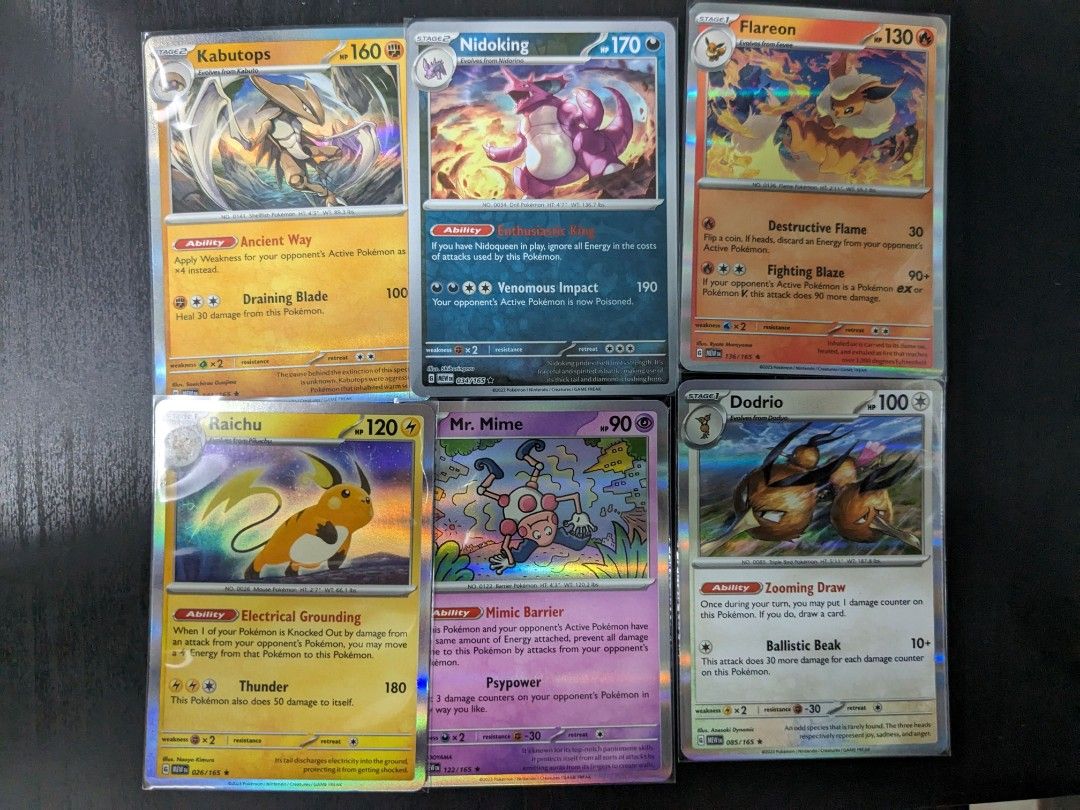 Pokemon TCG 151 Rare Cards, Hobbies & Toys, Toys & Games on Carousell