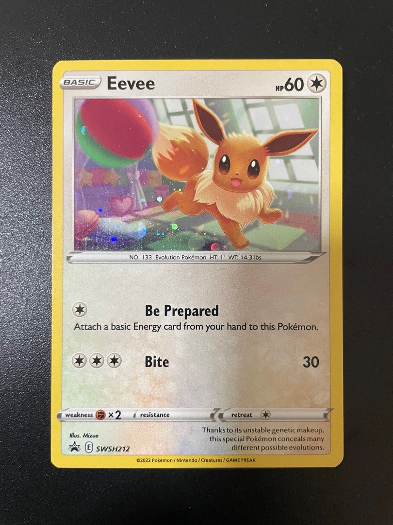 Pokemon TCG Eevee promo Pokemon card, Hobbies & Toys, Toys & Games on ...