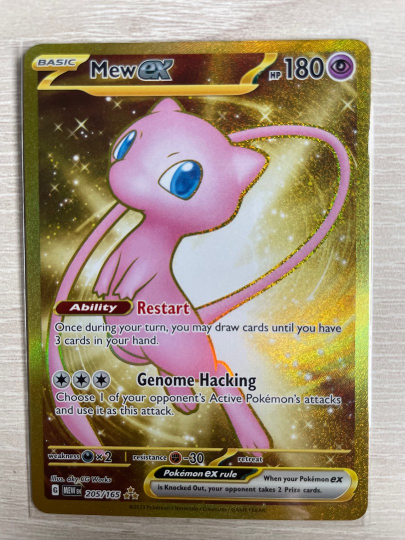 Pokémon 151 gold mew, Hobbies & Toys, Toys & Games on Carousell