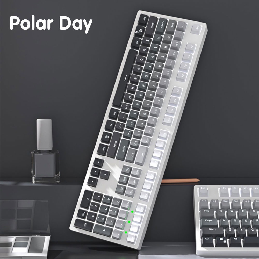 Polar Day Keycaps PBT Material font transmits light OEM profile ...