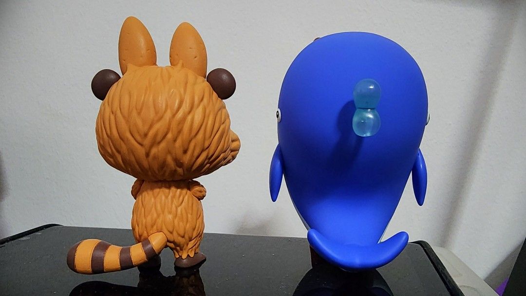 Pop mart labubu the monsters animal Whale Raccoon POPMART, Hobbies ...