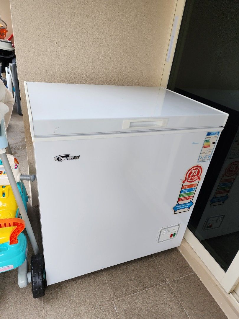 Powerpac 150l chest freezer, TV & Home Appliances, Kitchen Appliances ...