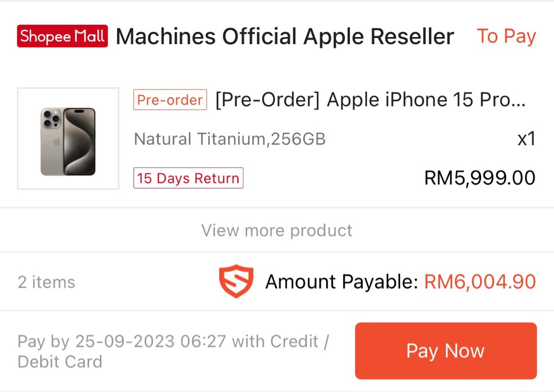 PRE ORDER FIRST BATCH IPHONE 15 PRO 256GB, Mobile Phones & Gadgets ...