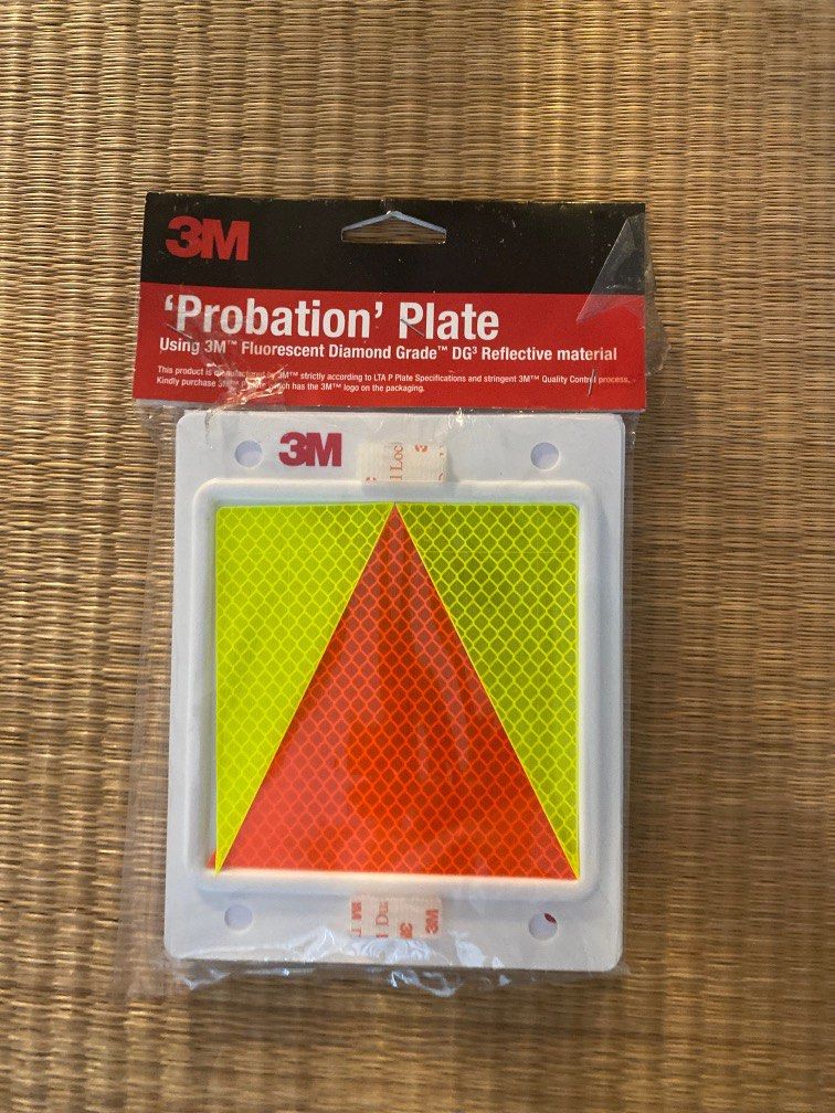 Probation Plate 3M driving car Singapore, Car Accessories, Accessories ...