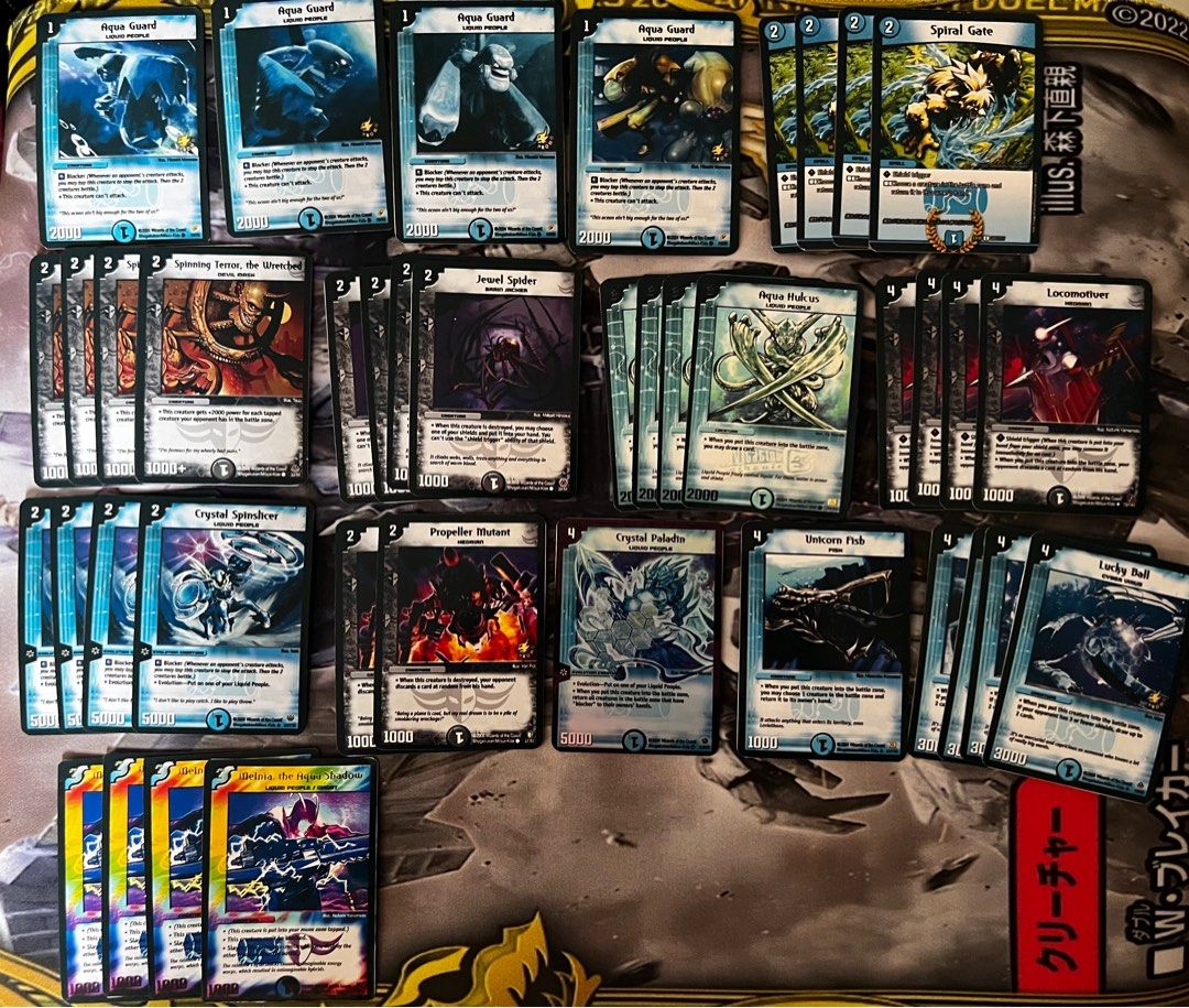 *PROXY* Duel Masters Water Darkness 40 Cards Deck, Hobbies & Toys, Toys ...