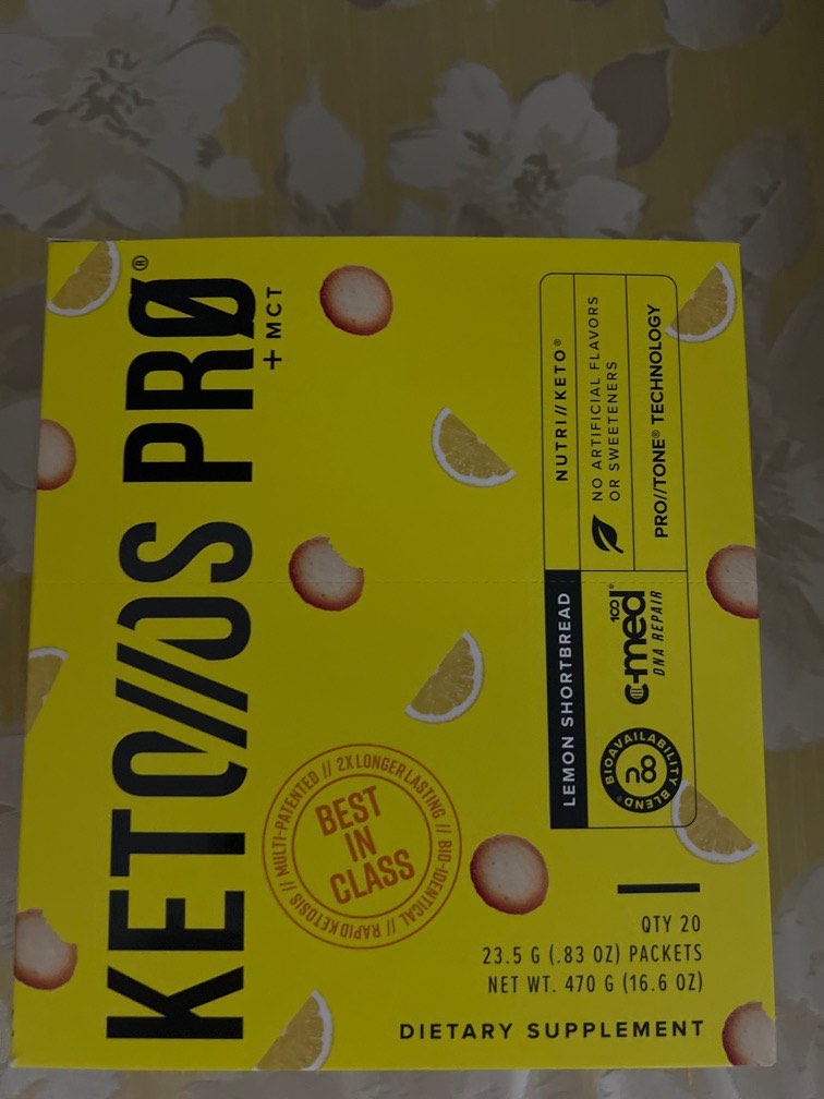 PRUVIT KETO PRO - LEMON SHORTBREAD, Health & Nutrition, Health ...