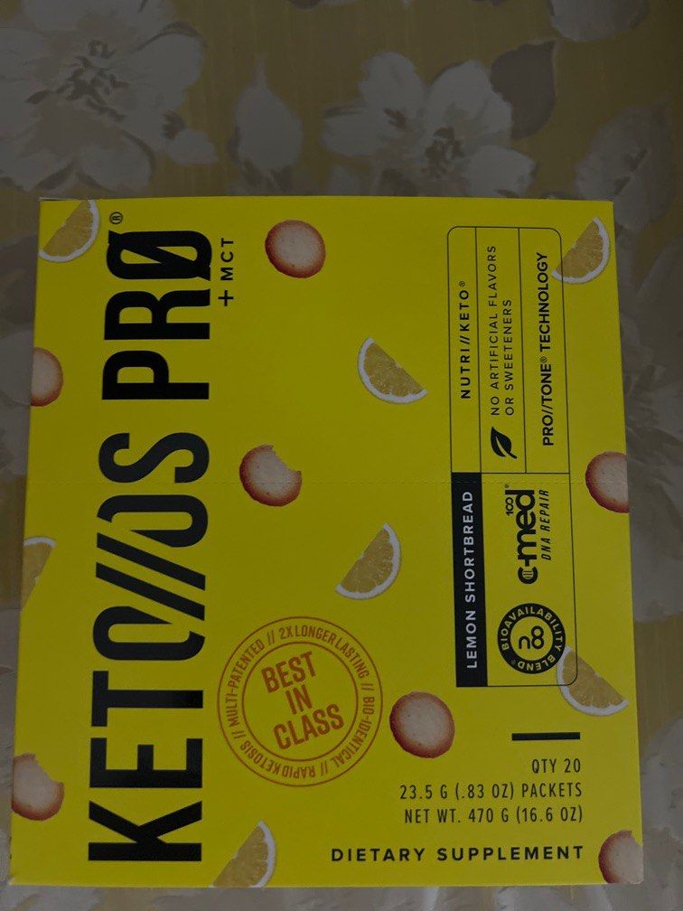 PRUVIT KETO PRO - LEMON SHORTBREAD, Health & Nutrition, Health ...