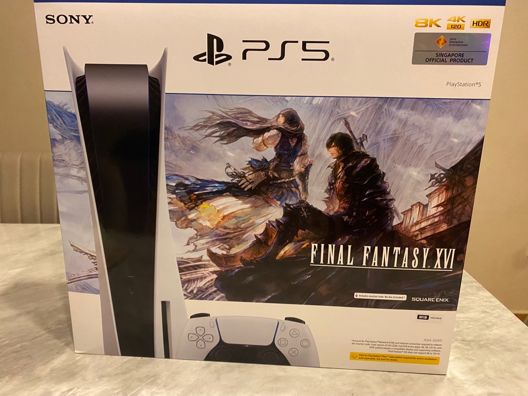 Brand new PS5 disk edition playstation with Final Fantasy XVI game ...