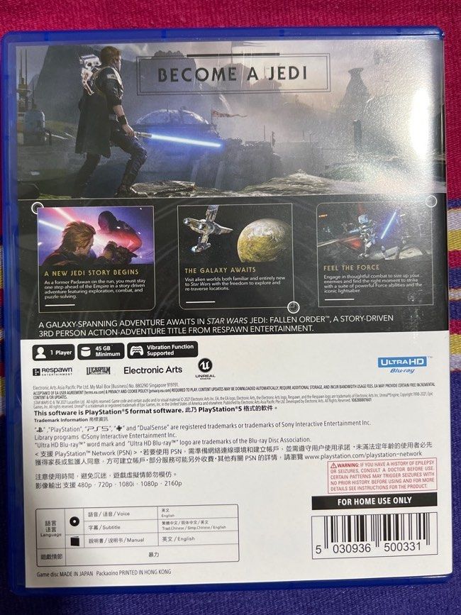 PS5 Star Wars Jedi Fallen Order, Video Gaming, Video Game Consoles ...