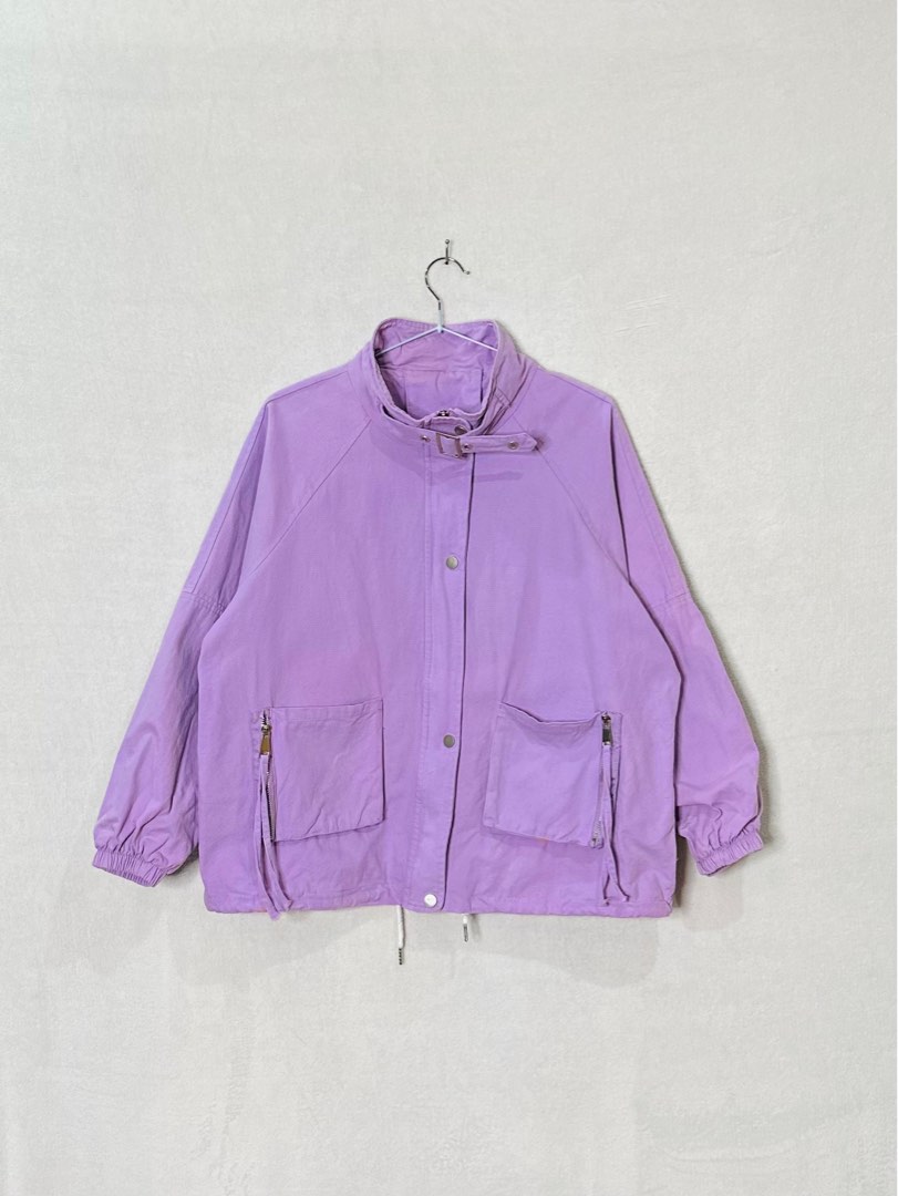 Purple Denim Jacket, Women's Fashion, Coats, Jackets and Outerwear on ...
