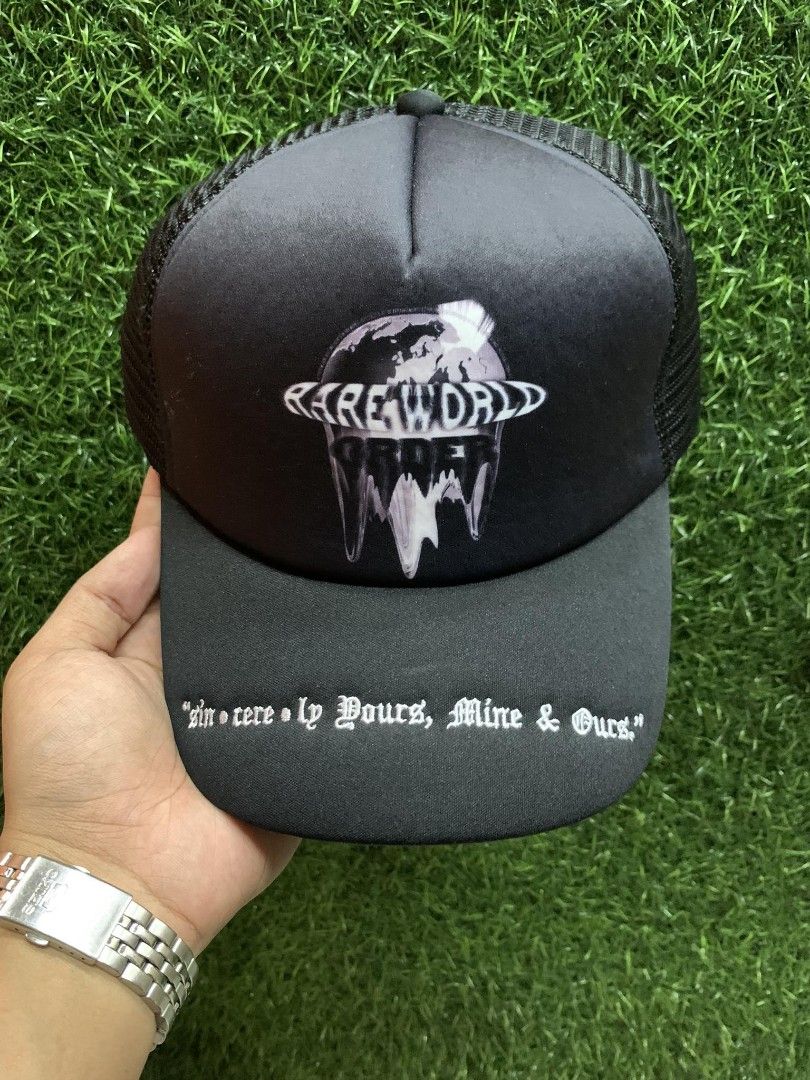 Rare Cartier ( Rare World Order ) Trucker Hat Black, Men's Fashion ...