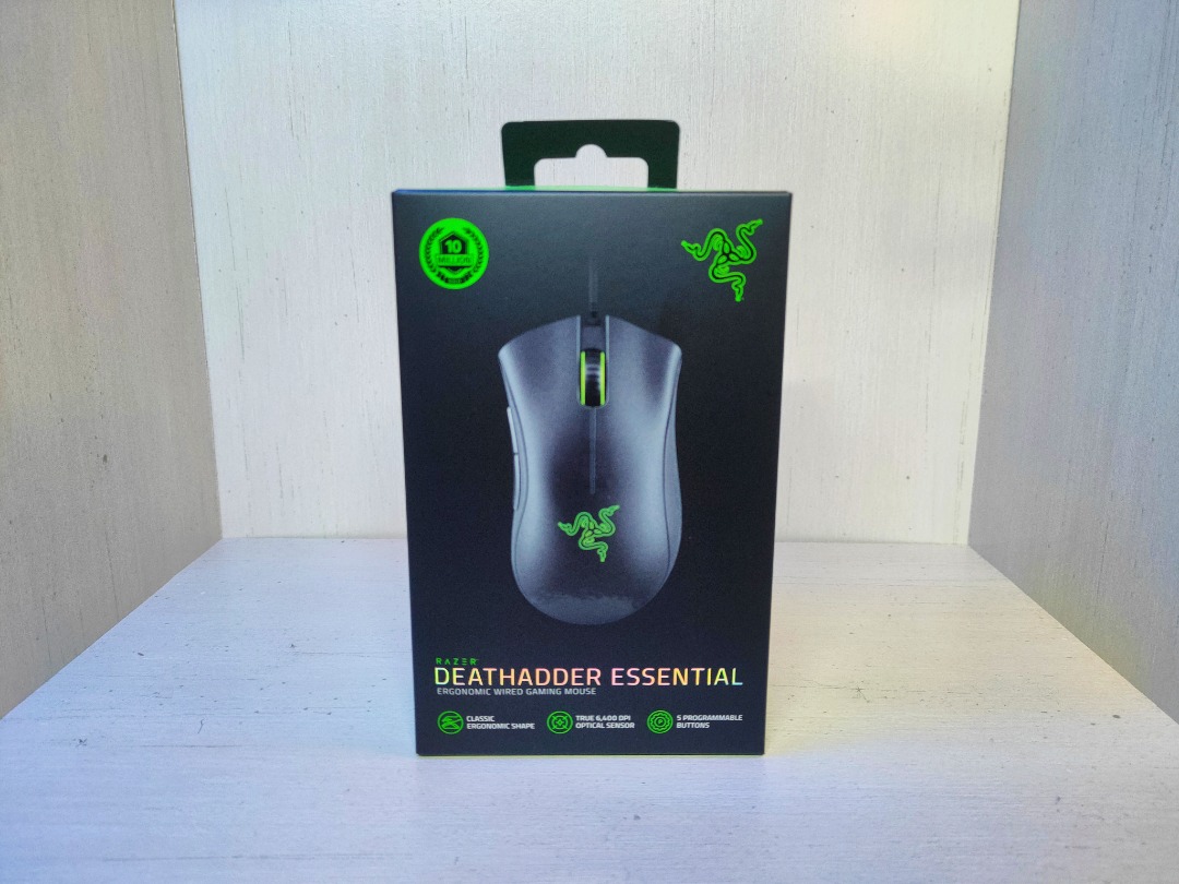 Razer Deathadder Essential Gaming Mouse With 6400 Dpi Optical Sensor ...
