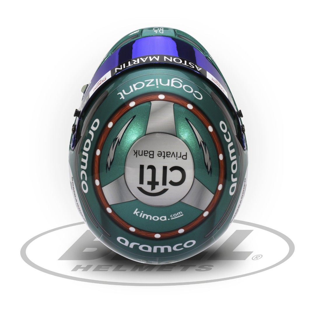 (Ready Stock) Fernando Alonso 2023 Silverstone 1:2 Mini Helmet, Hobbies ...