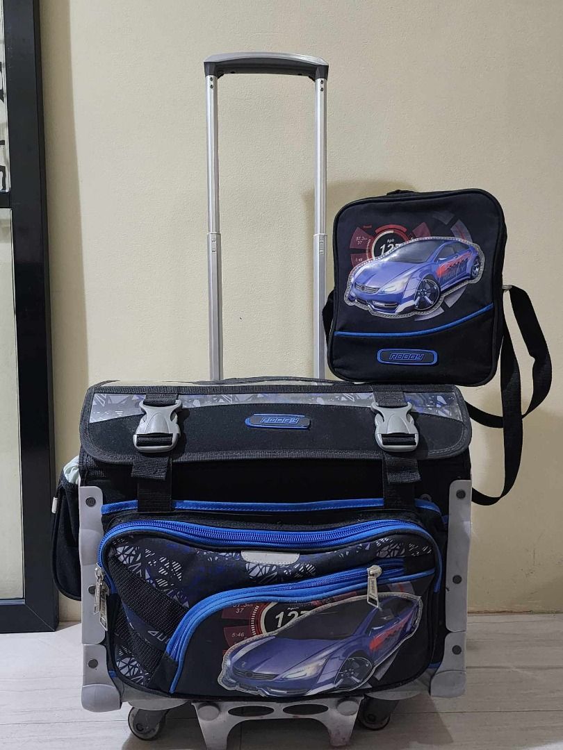 Robby Trolley School Bag for Boys (Rectangular), Hobbies & Toys ...