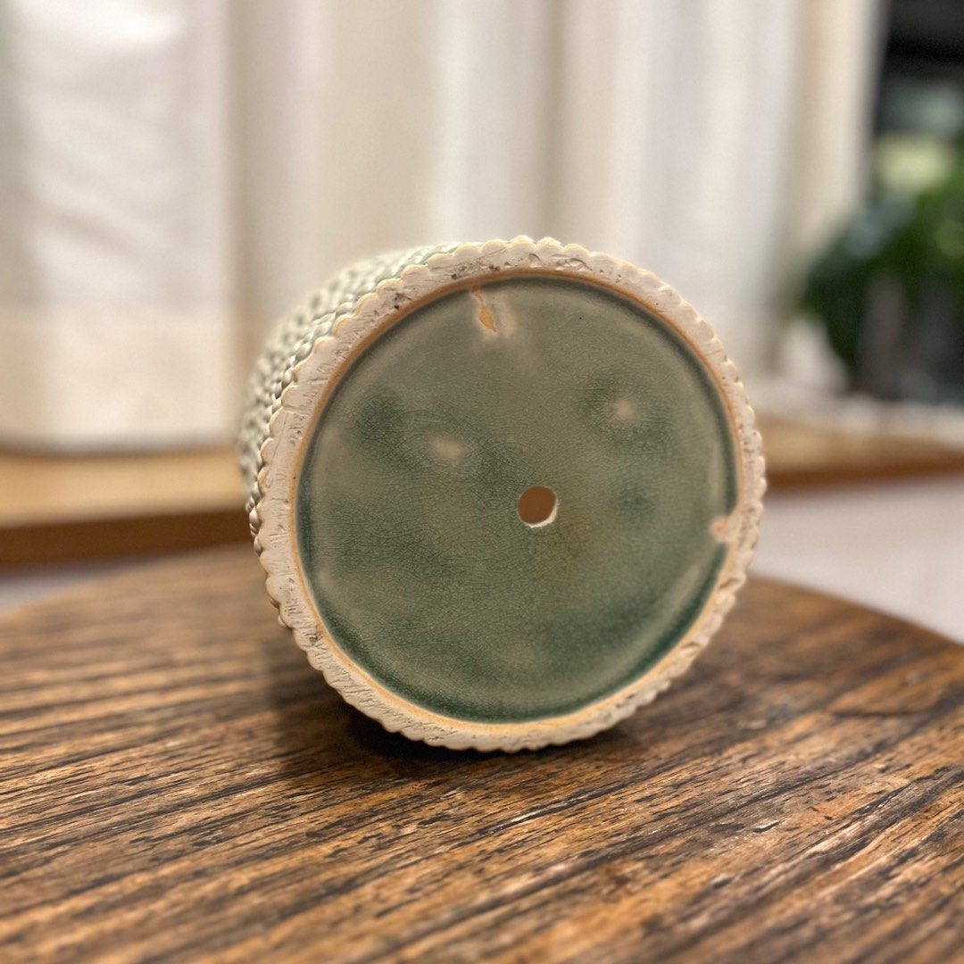 Sage Green Ceramic Pot 15cm, Furniture & Home Living, Gardening, Pots ...