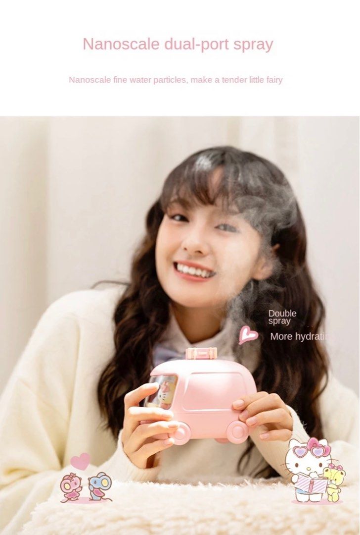 Sanrio Hello Kitty Cinnamoroll Kuromi Bus Humidifier Car Humidifier ...