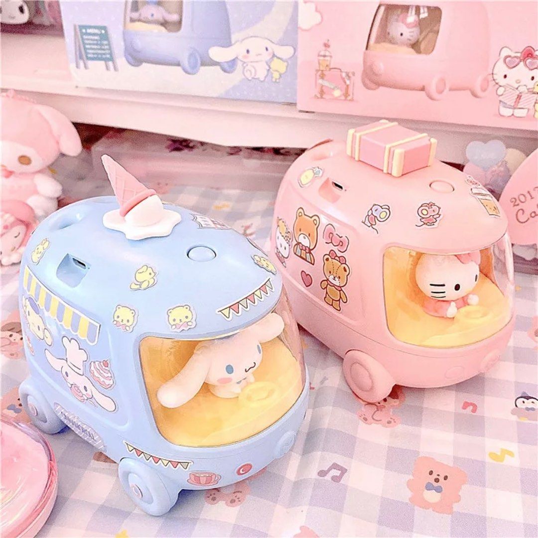 Sanrio Hello Kitty Cinnamoroll Kuromi Bus Humidifier Car Humidifier ...