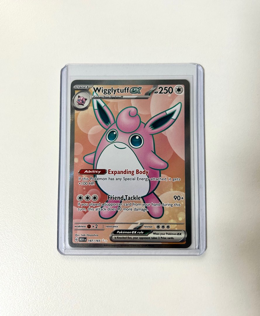 (Scarlet & Violet 151) Wigglytuff ex - 187/165 - Full Art Secret Rare ...