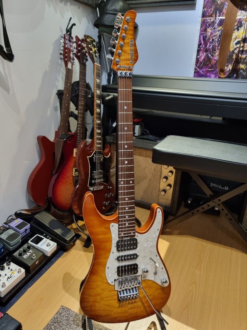 Schecter SD-DX-24-AS MIJ, Hobbies & Toys, Music & Media, Musical ...